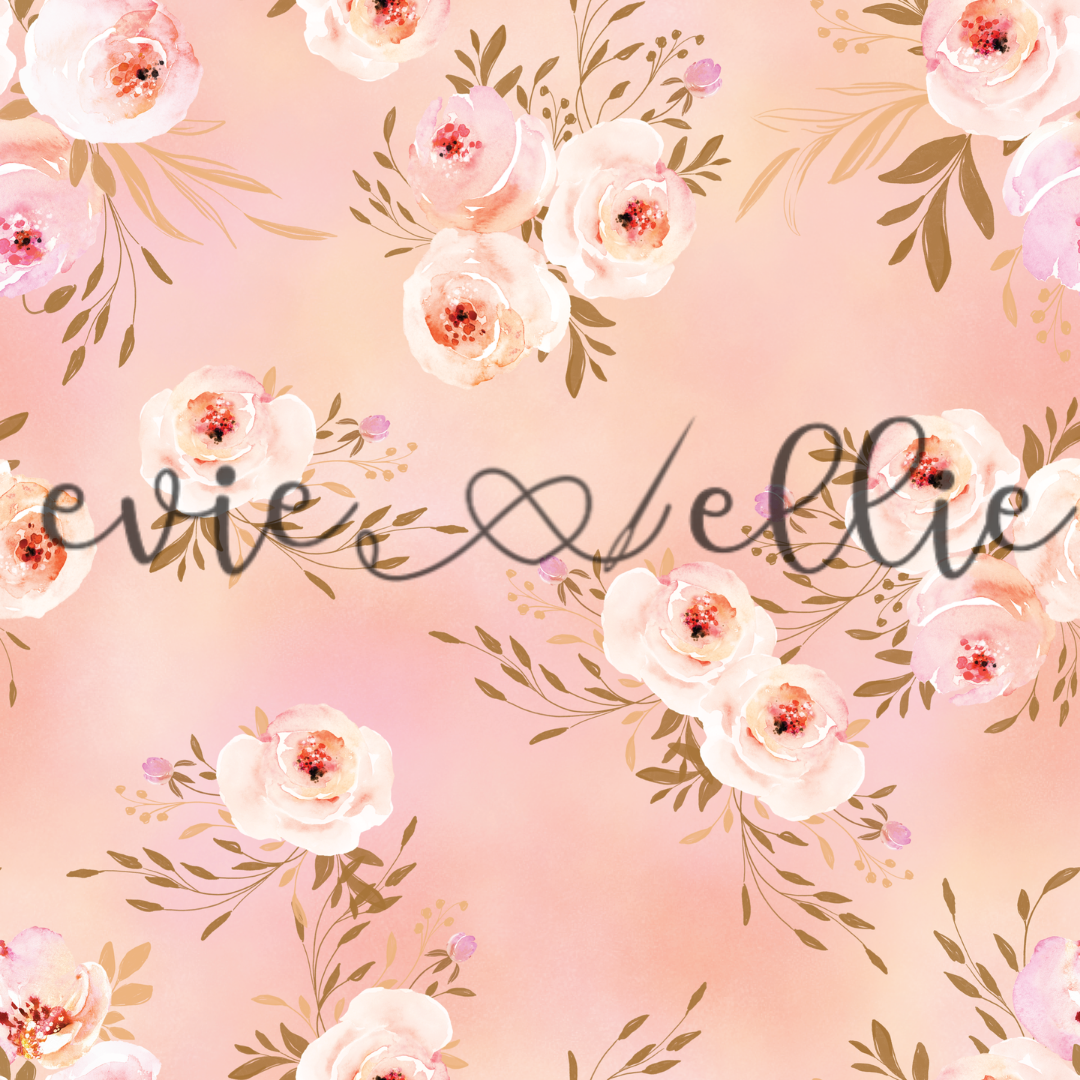 Peach Flowers – Evie and Ellie Designs