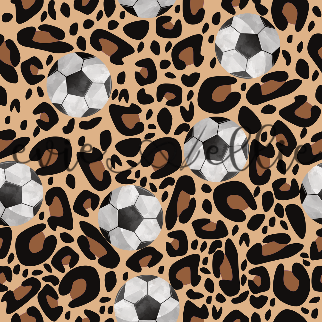 Soccer Balls and Leopard Print- Multiple Colors – Evie and Ellie Designs