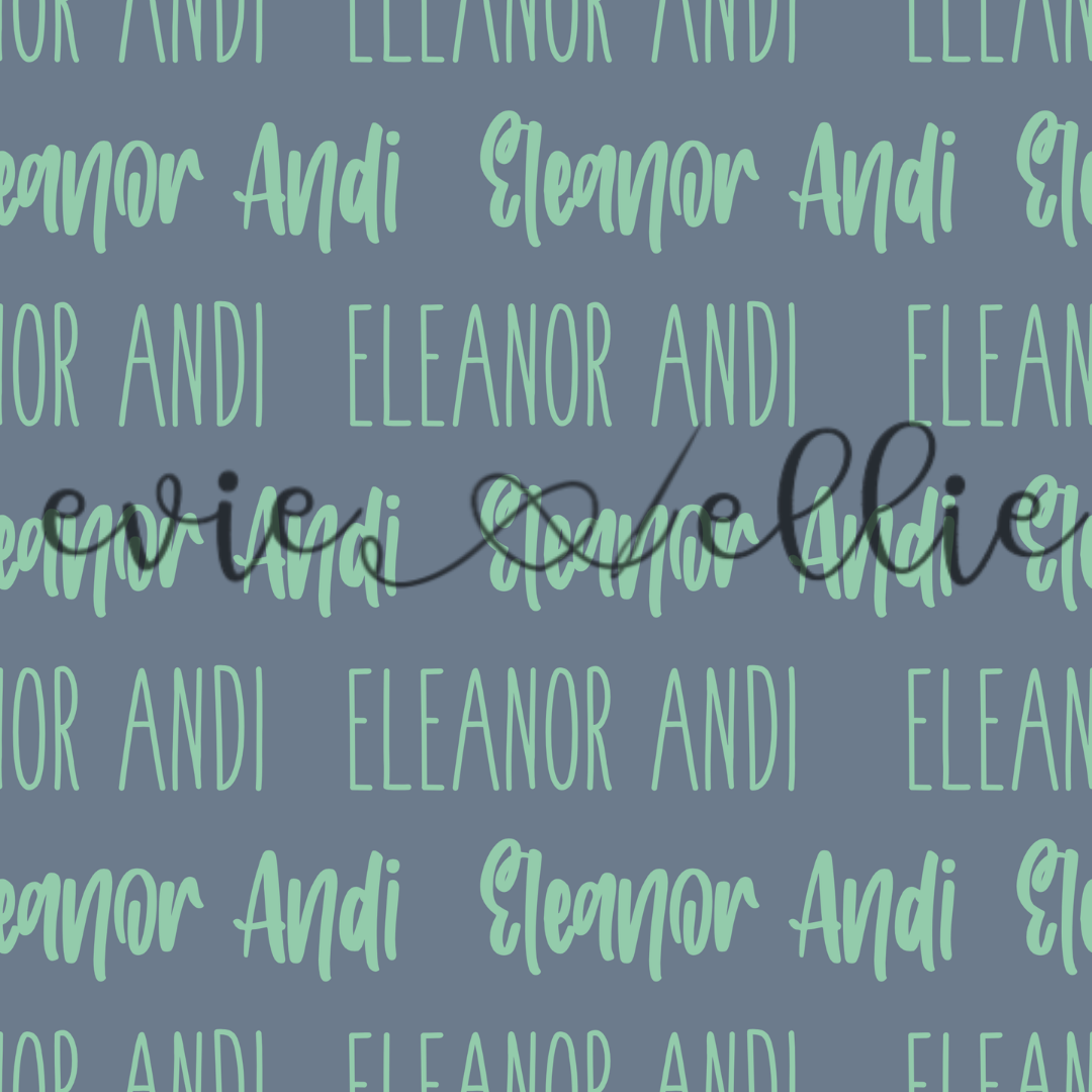 Two Fonts Name-- Summer Colors – Evie and Ellie Designs