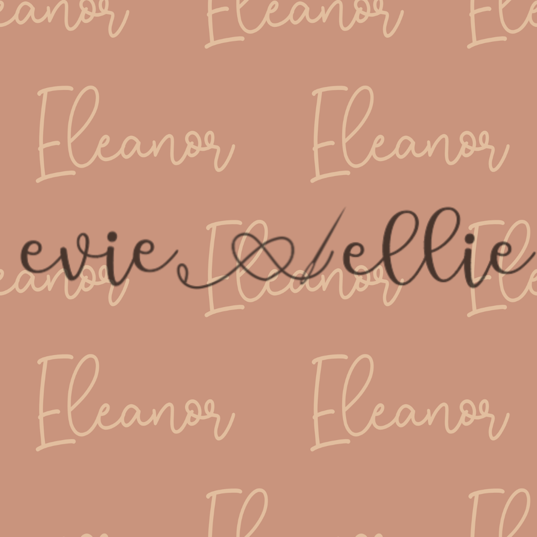 One Font Name-- Boho Colors – Evie and Ellie Designs