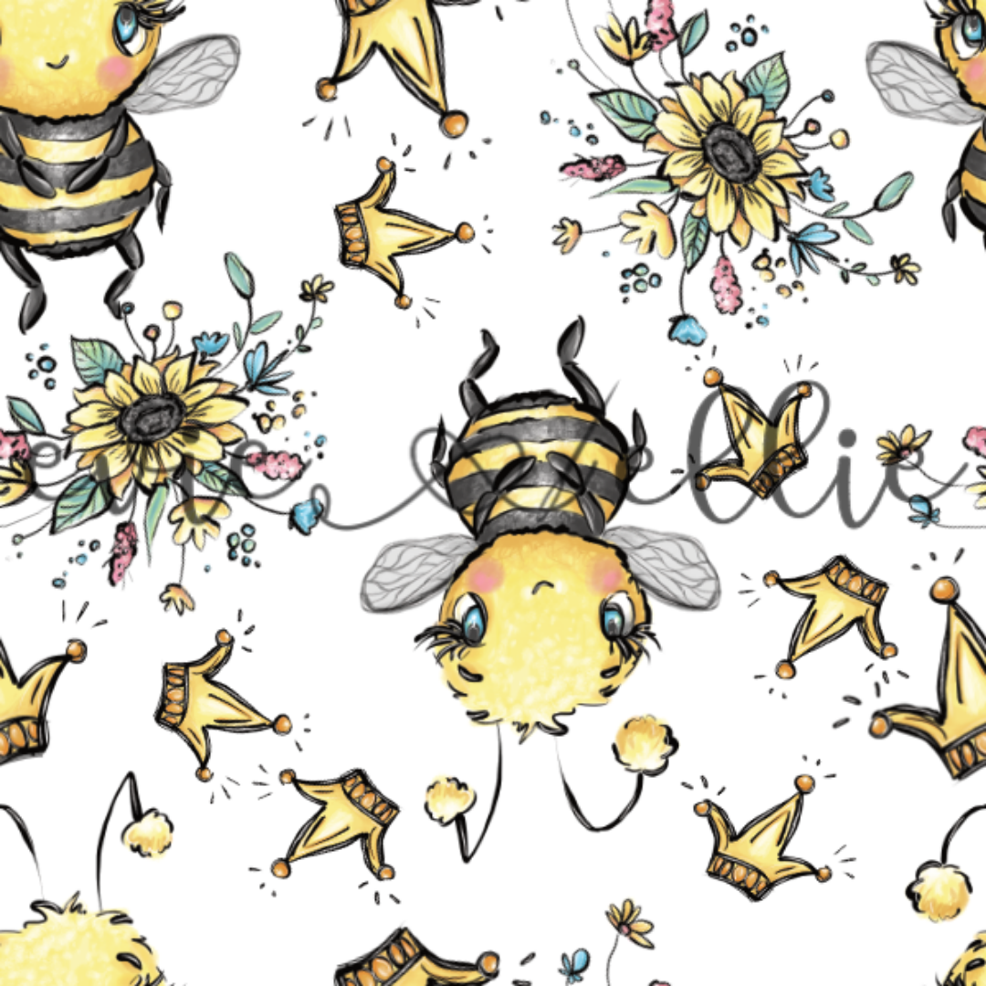 Bees and Crowns -- Multiple Colors – Evie and Ellie Designs