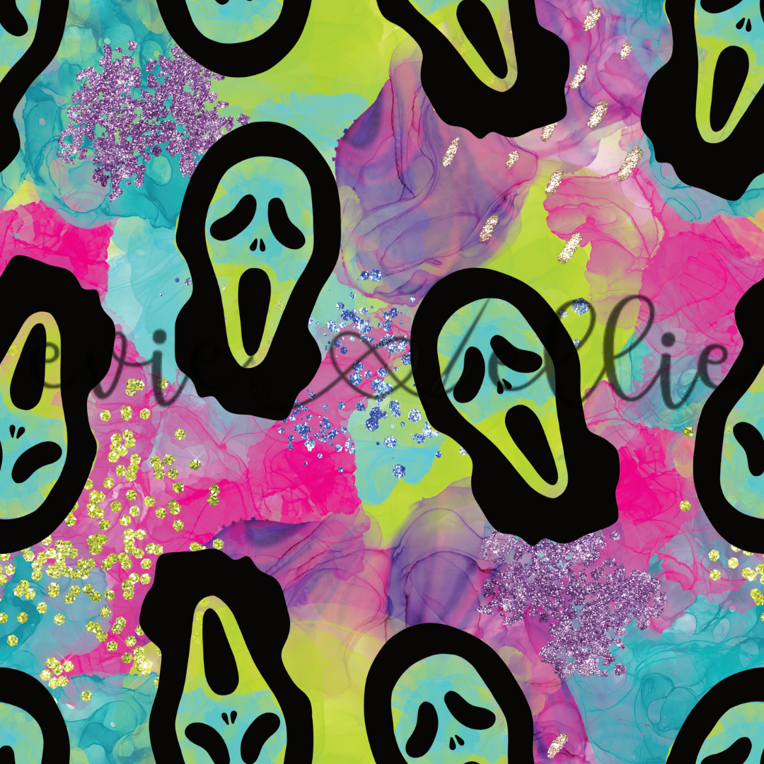 Neon Ghostface-- Multiple Colors – Evie and Ellie Designs